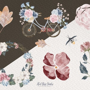 Farmhouse Clipart, Watercolor Clipart, Watercolor Cottage, Watercolor ...