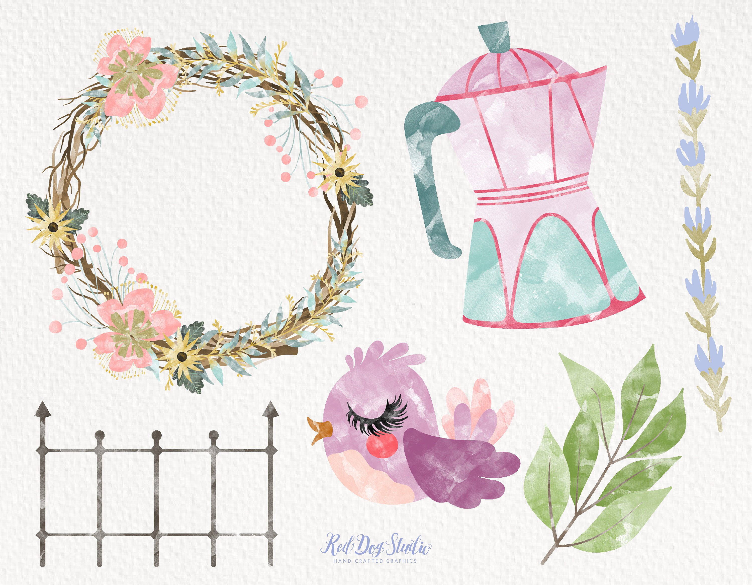 Spring Easter Clip Art Watercolor Flowers Bouquet | Etsy