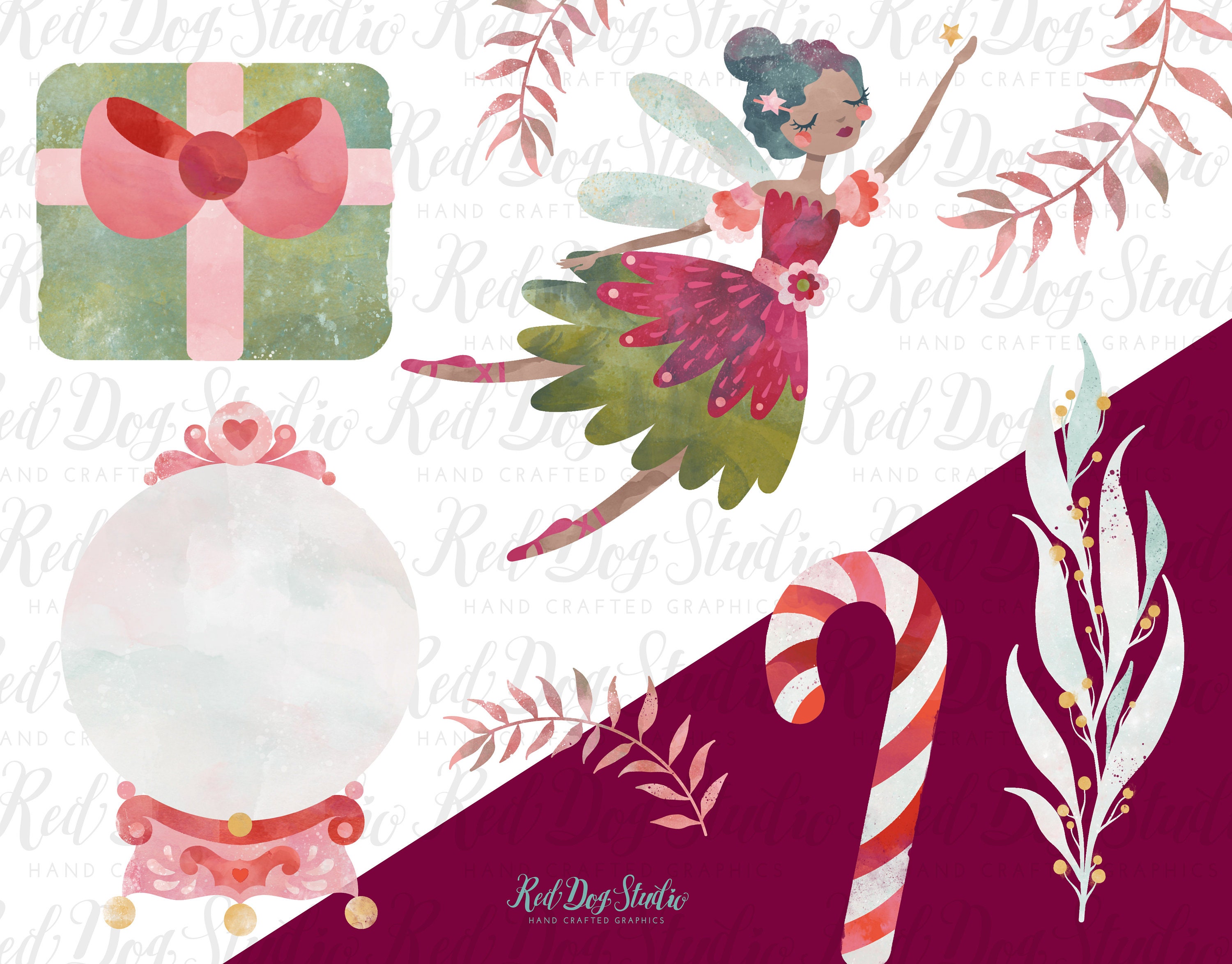 Sugar Plum Fairy Watercolor Clipart Nutcracker Ballet Clip Art - Etsy