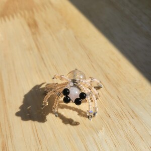 Pastel Pink Beaded Jumping Spider - Etsy