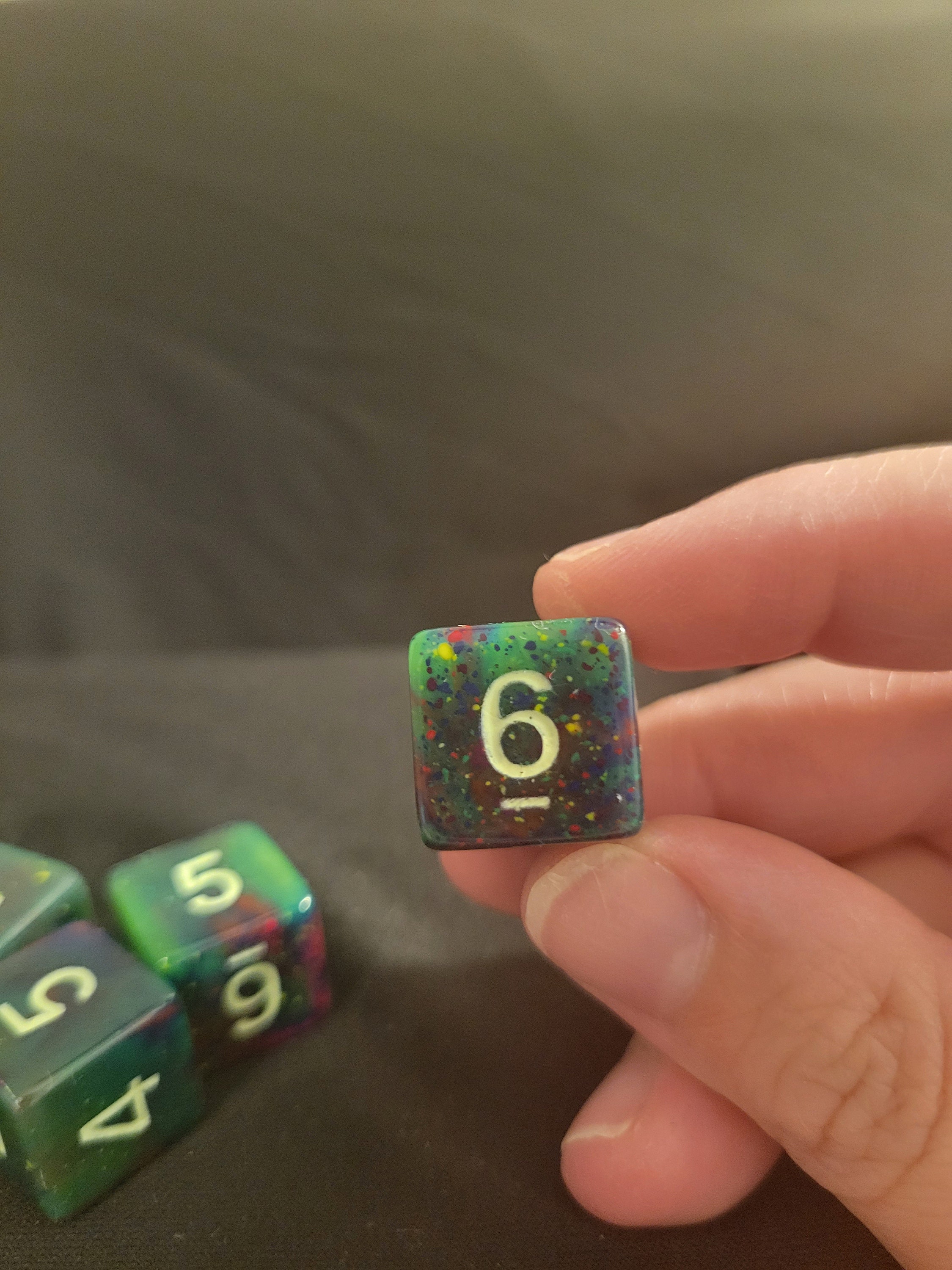 80's Baby Round Edge Numbered Dice Set 6 Piece - Etsy