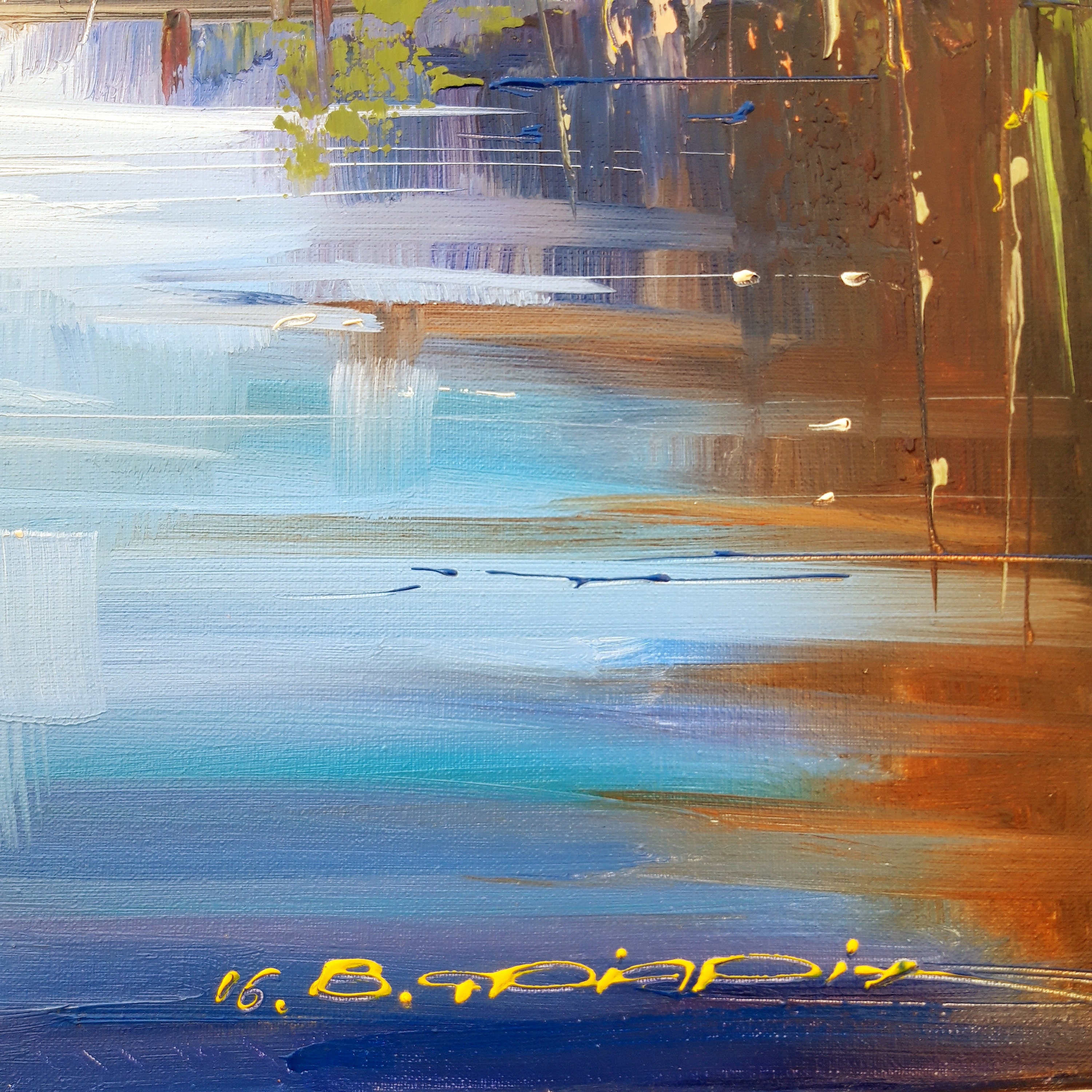 Long Oil Painting on Canvas / Landscape on Canvas Landscape | Etsy