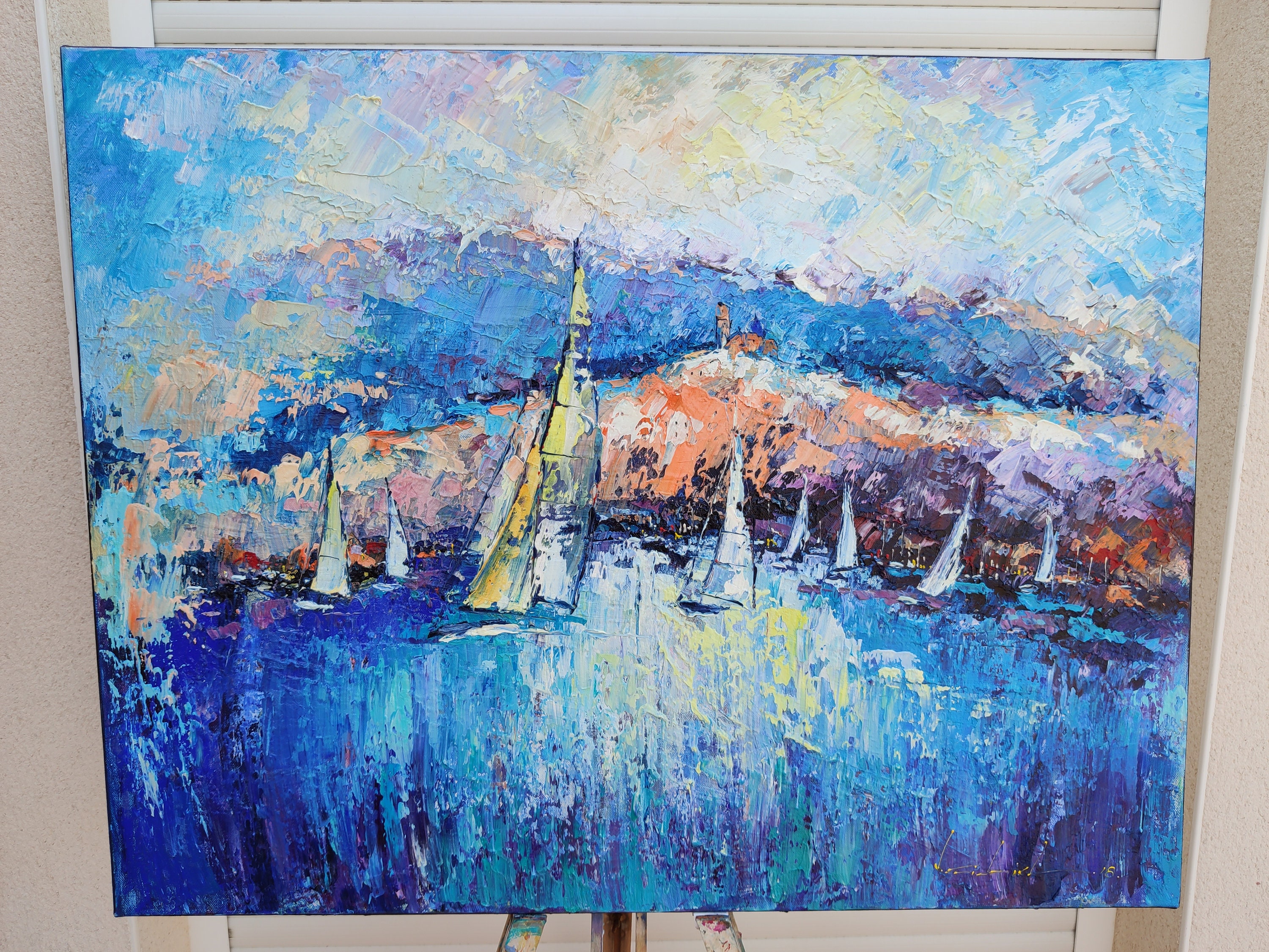 Large Oil Painting on Canvas 70x90cm/275x355 - Etsy