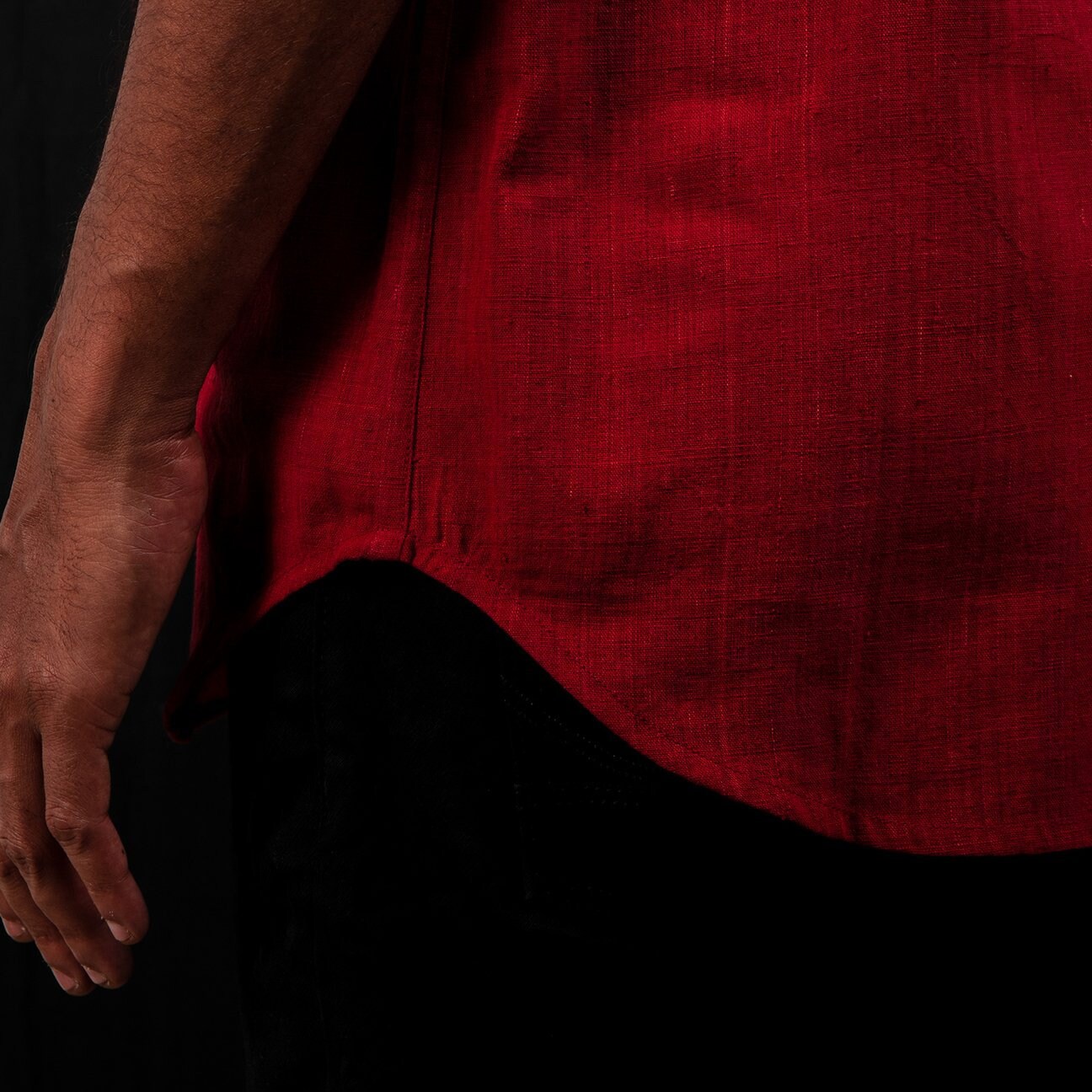 One Red Shirt Handloom Cotton | Etsy