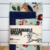 S/M Sustainable Wraps, Set of 2, Reusable Beeswax Food Wrap, Eco-friendly Food Storage, Zero ...