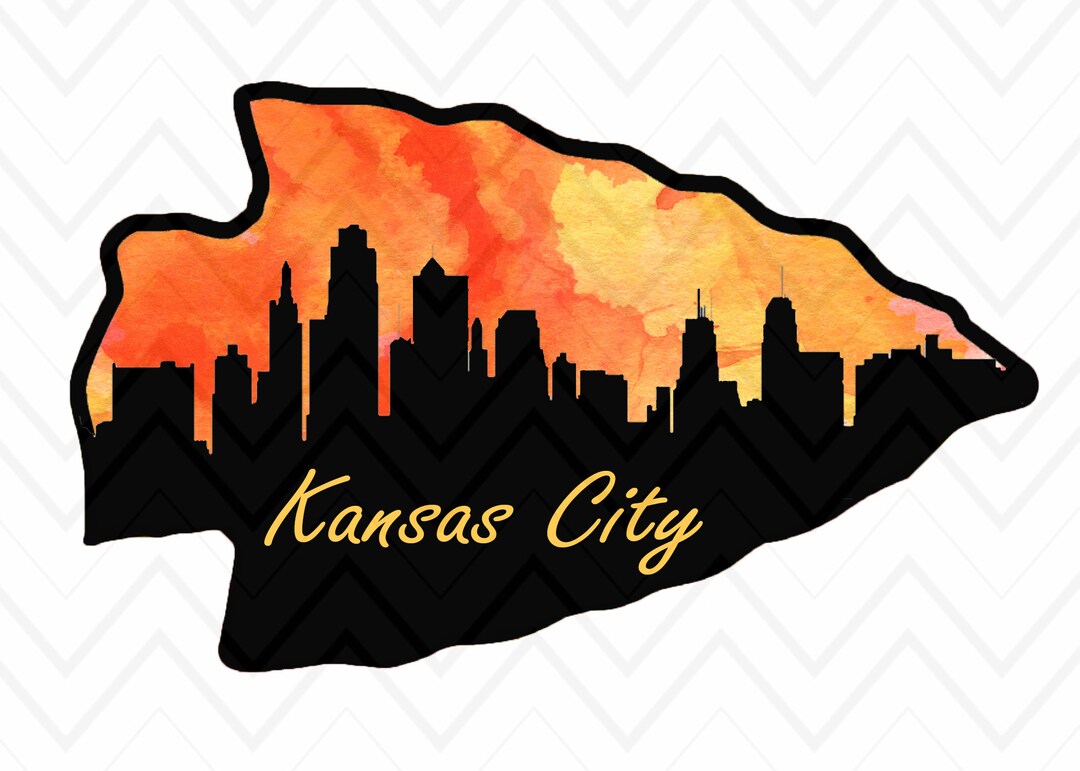 Kansas City Arrowhead Skyline Sublimation Design - Etsy