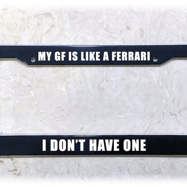 Ferrari License Plate Frame - Etsy