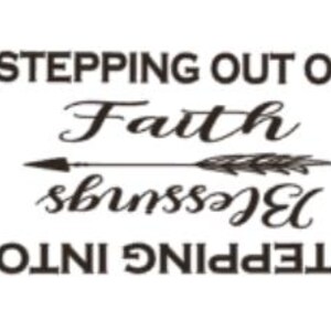 Stepping Out on Faith Stepping Into Blessings PNG File - Etsy