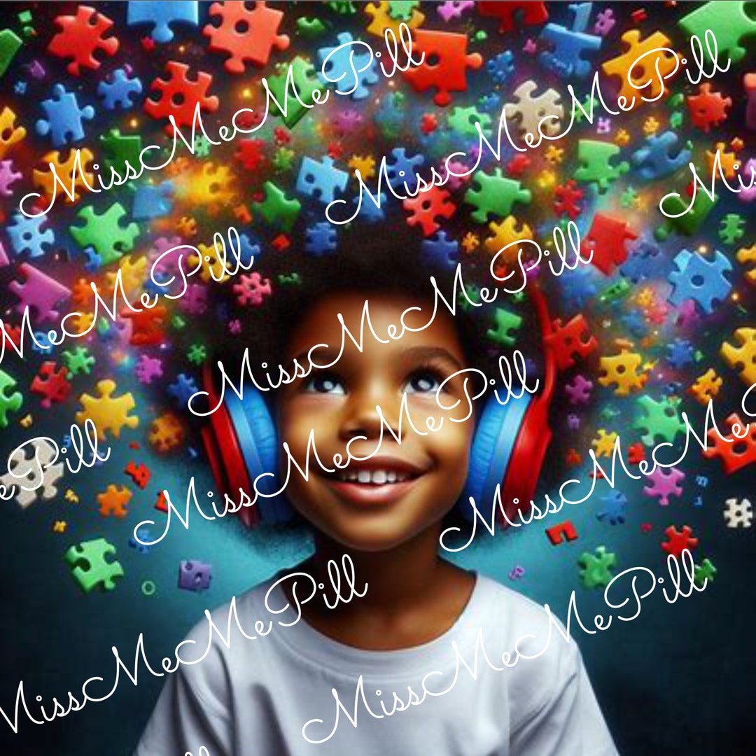 Autism Awareness PNG, African American Boy, Autism Mom, Sublimation - Etsy
