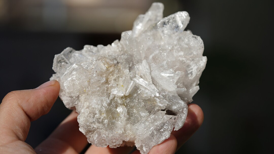 XL Clear Selenite Sheet Cluster, Clear Selenite Plate. Fishtail ...