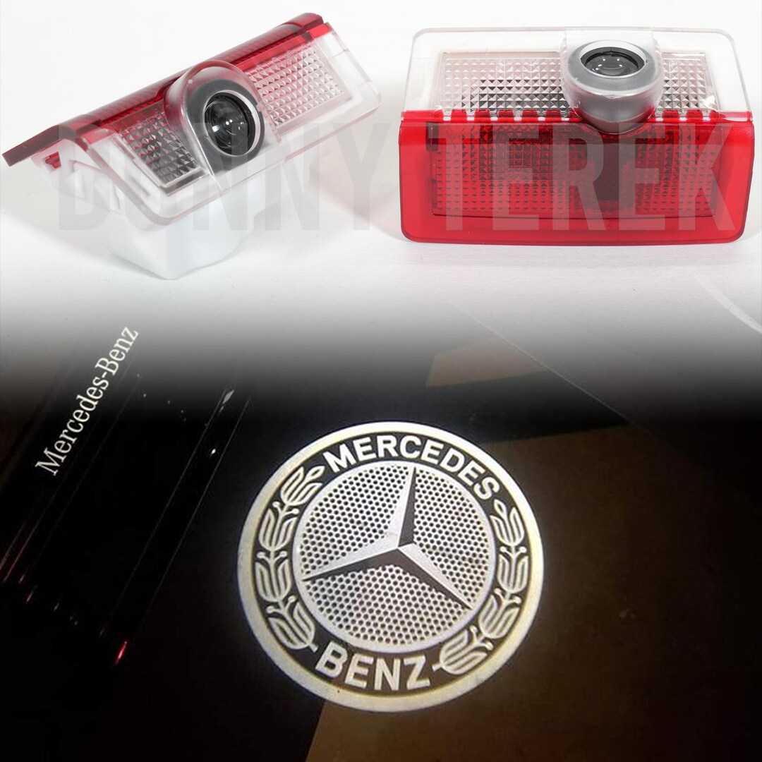 2x/4x Mercedes Benz AMG Door Led Welcome Courtesy Light Projection Lamp ...