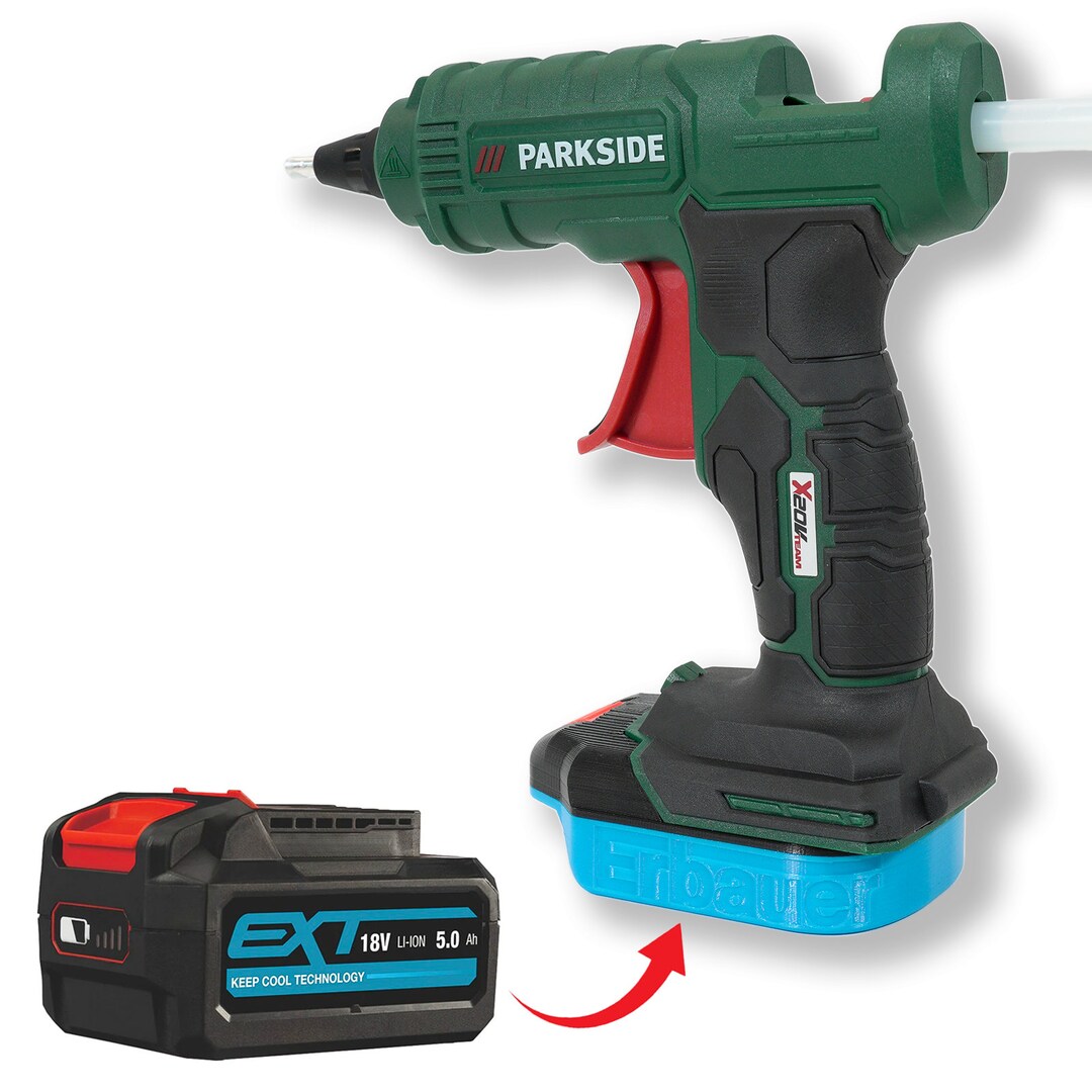 Battery Adapter for Erbauer / Evolution EXT 18V to Parkside X20V Tool ...