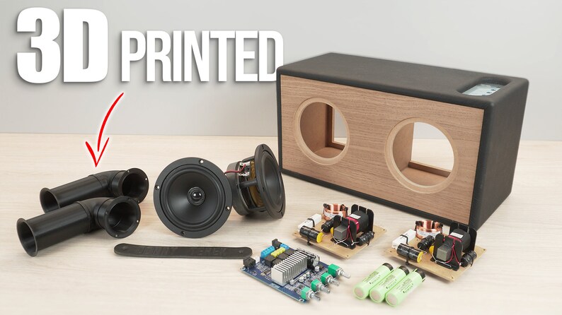 Portable Bluetooth Speaker - Plans, Wiring Diagram, 3D Print File (PDF ...