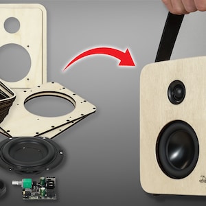 Laser Cut Portable 30W Bluetooth Speaker - Plans, Wiring Diagram (PDF ...