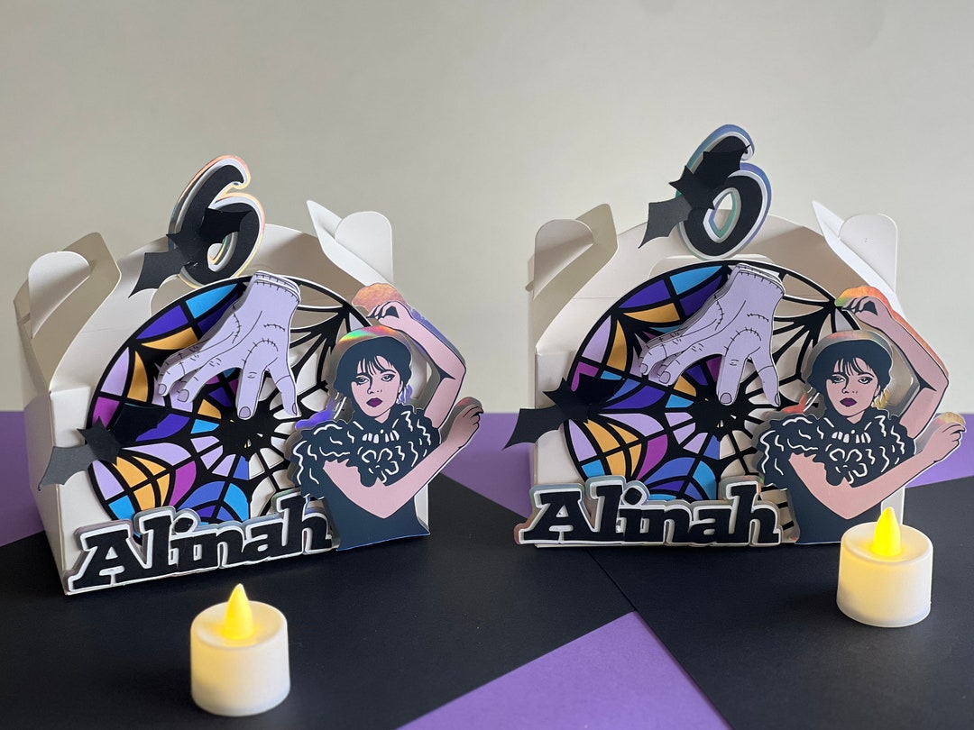 Wednesday Candy Boxes, Party Decoration, Cajas Personalizadas - Etsy