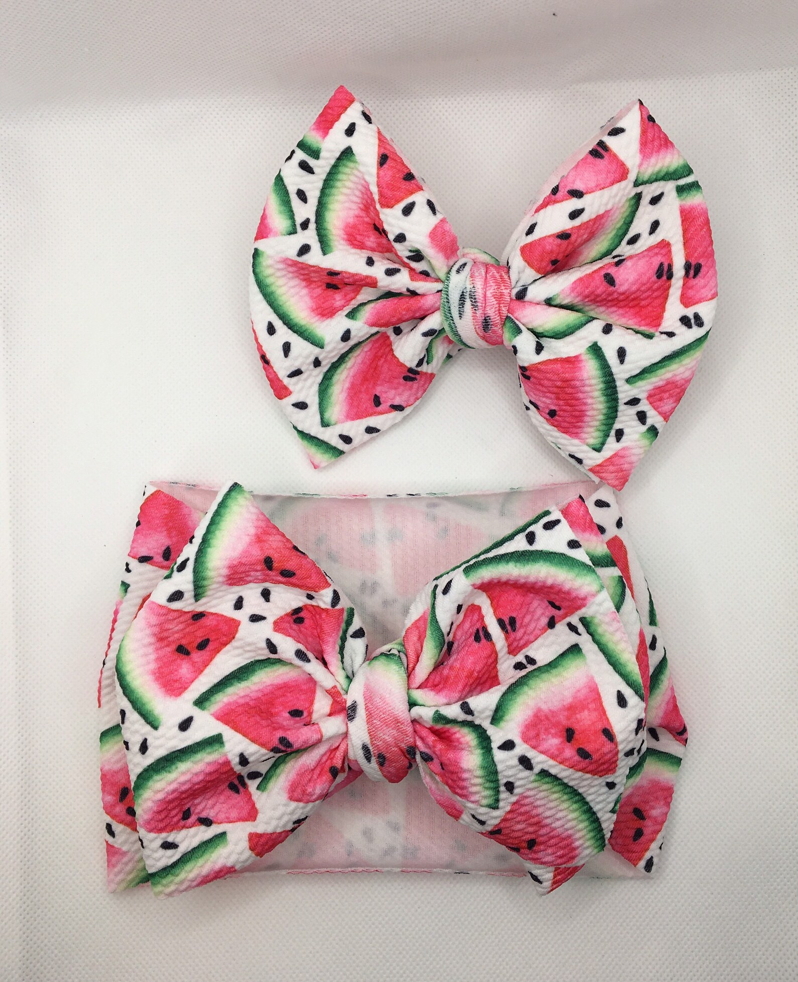 Watermelon Headwrap Watermelon Bow on Nylon Watermelon Bow - Etsy