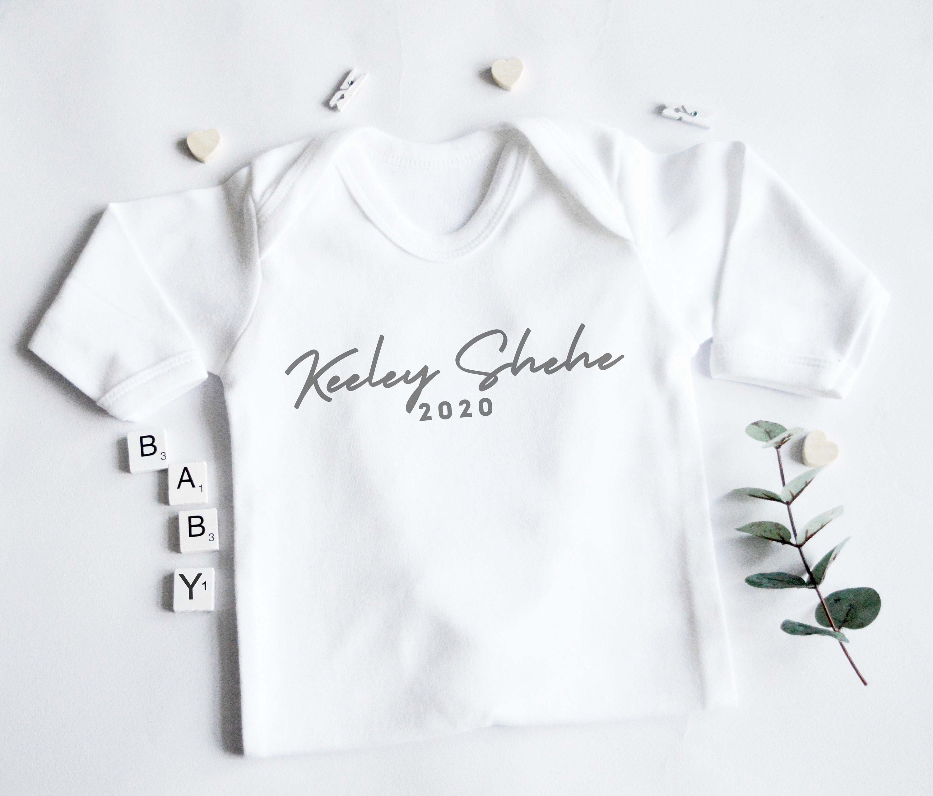 Personalised 2020 Baby Grow Personalised 2020 Baby Gift - Etsy UK