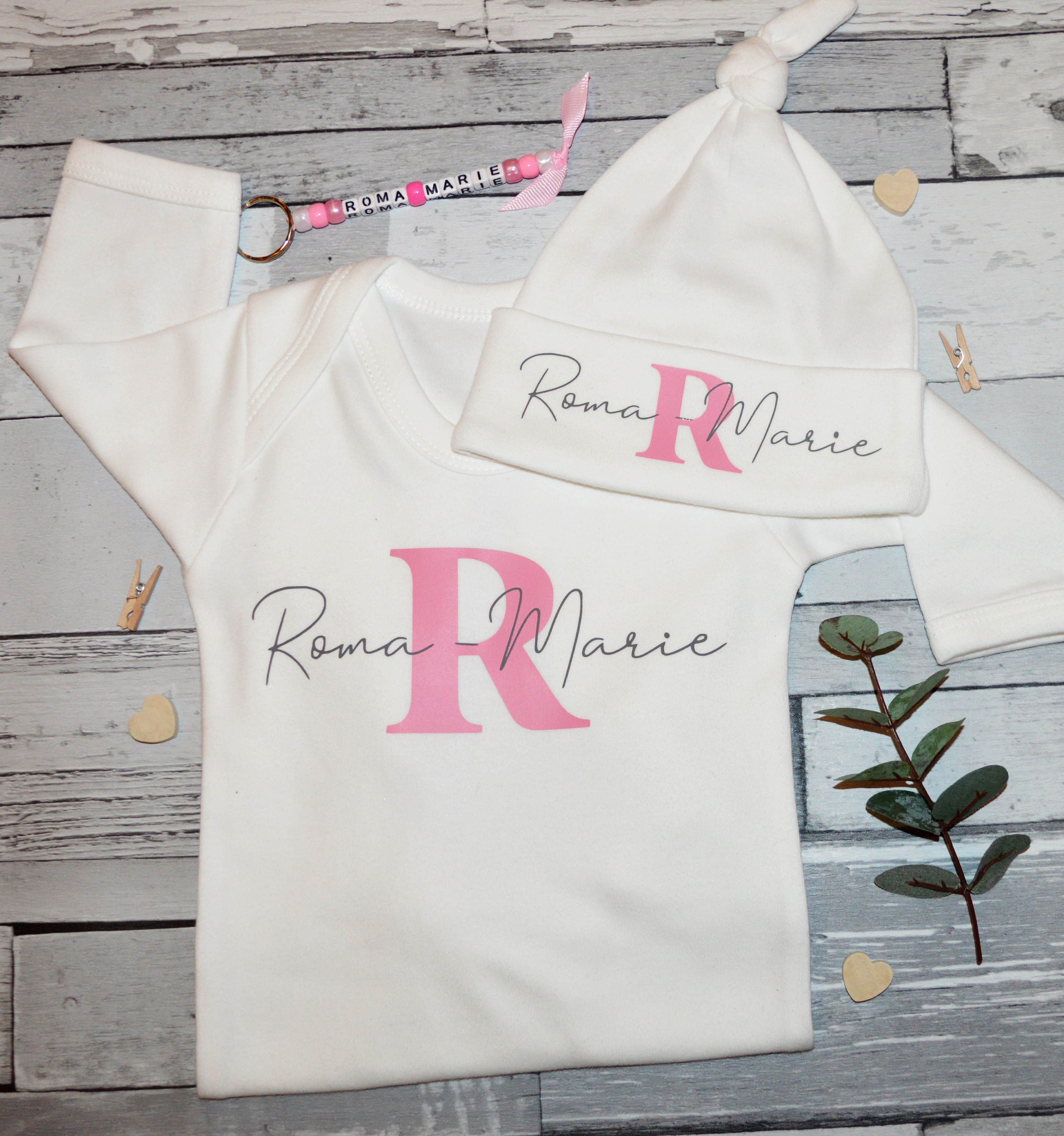 Personalised Baby Sleepsuits Personalised Baby Grows - Etsy UK