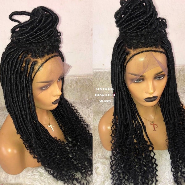 Goddess Faux Locs Lace Wigs - Etsy