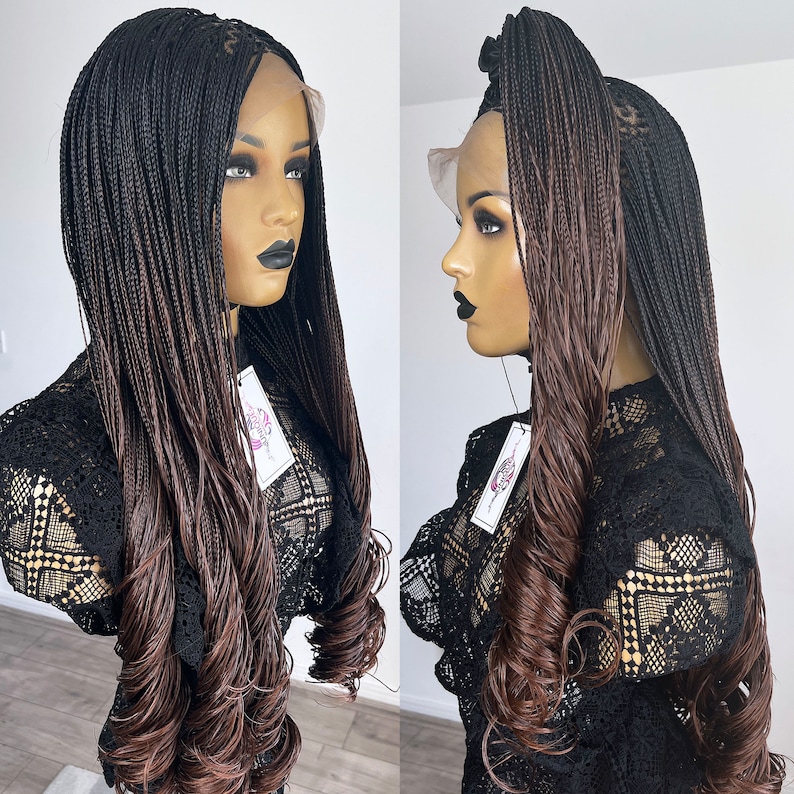 Braided Wig, Micro Braid Wig, Knotless Braids, Box Braids, Braided Wigs ...