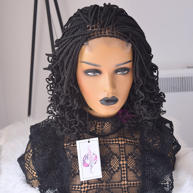 Braid Wigs Box Braids Wig Braided Wigs Braids With Curls - Etsy