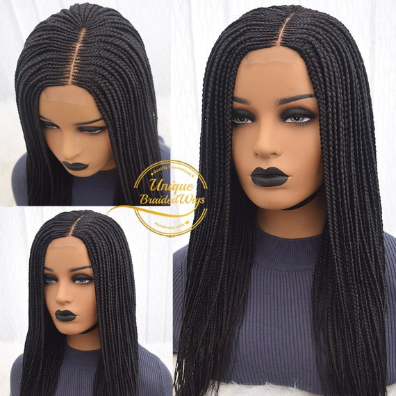 Braid Wigs Braided Wigs For Black Women Cornrow Braid Wig Etsy Uk