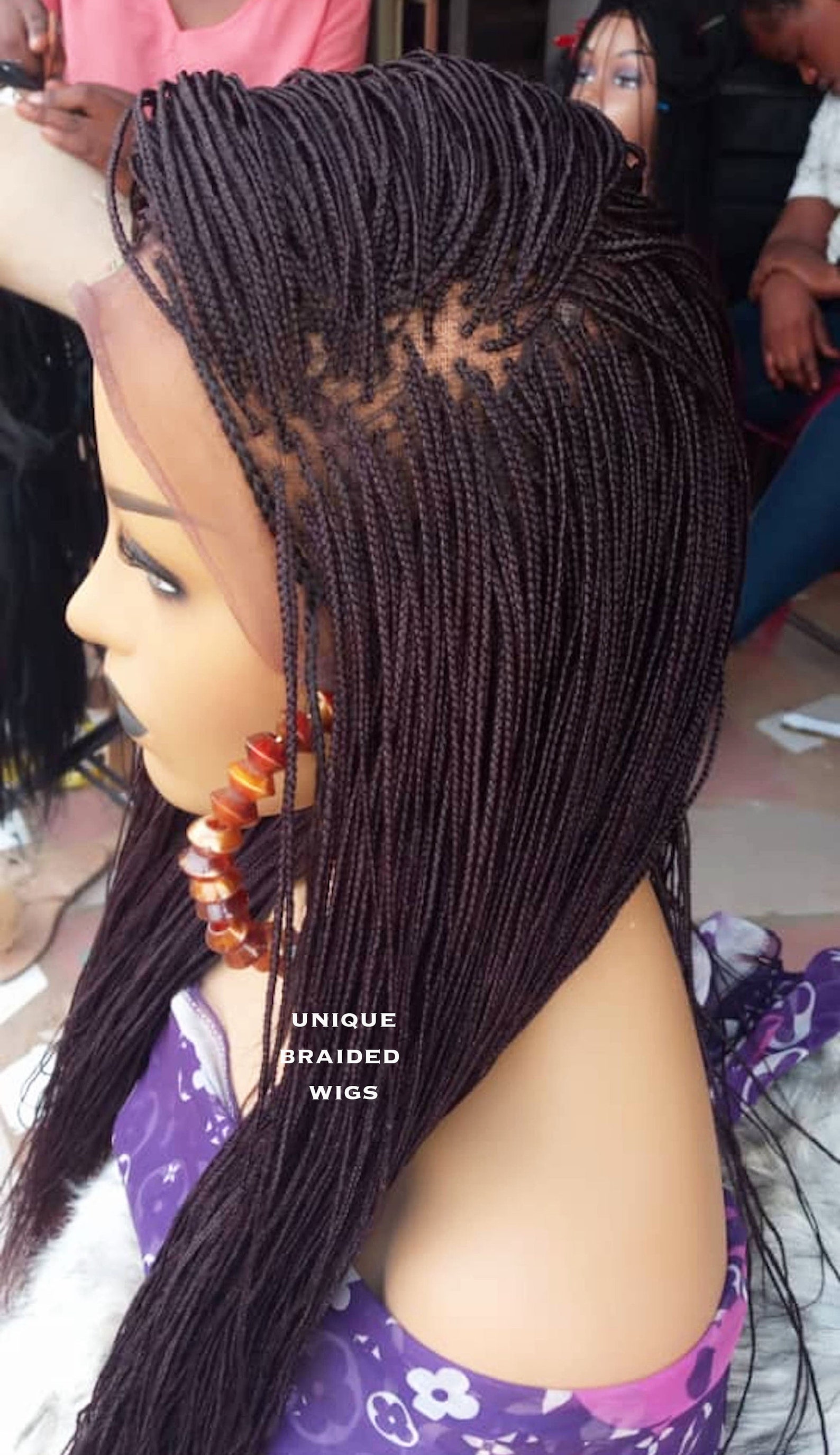 Braided Wigs Micro Braid Wigs Braided Wig for Black Women - Etsy