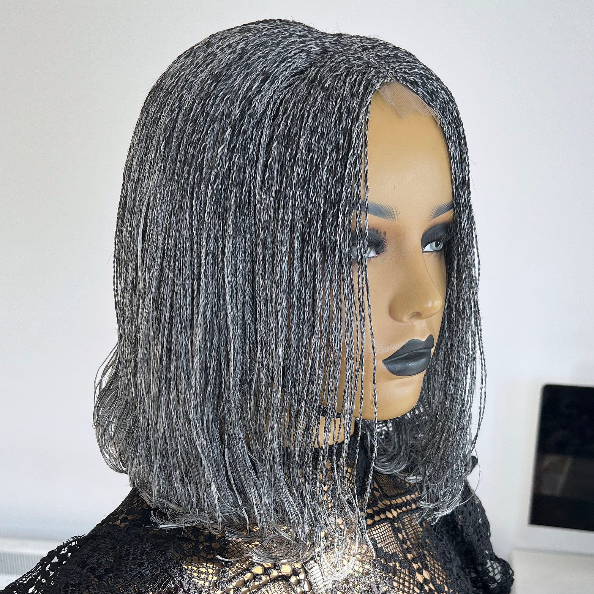 Braid Wigs, Micro Braid Wig, Braided Hairstyles, Micro Senegalese ...