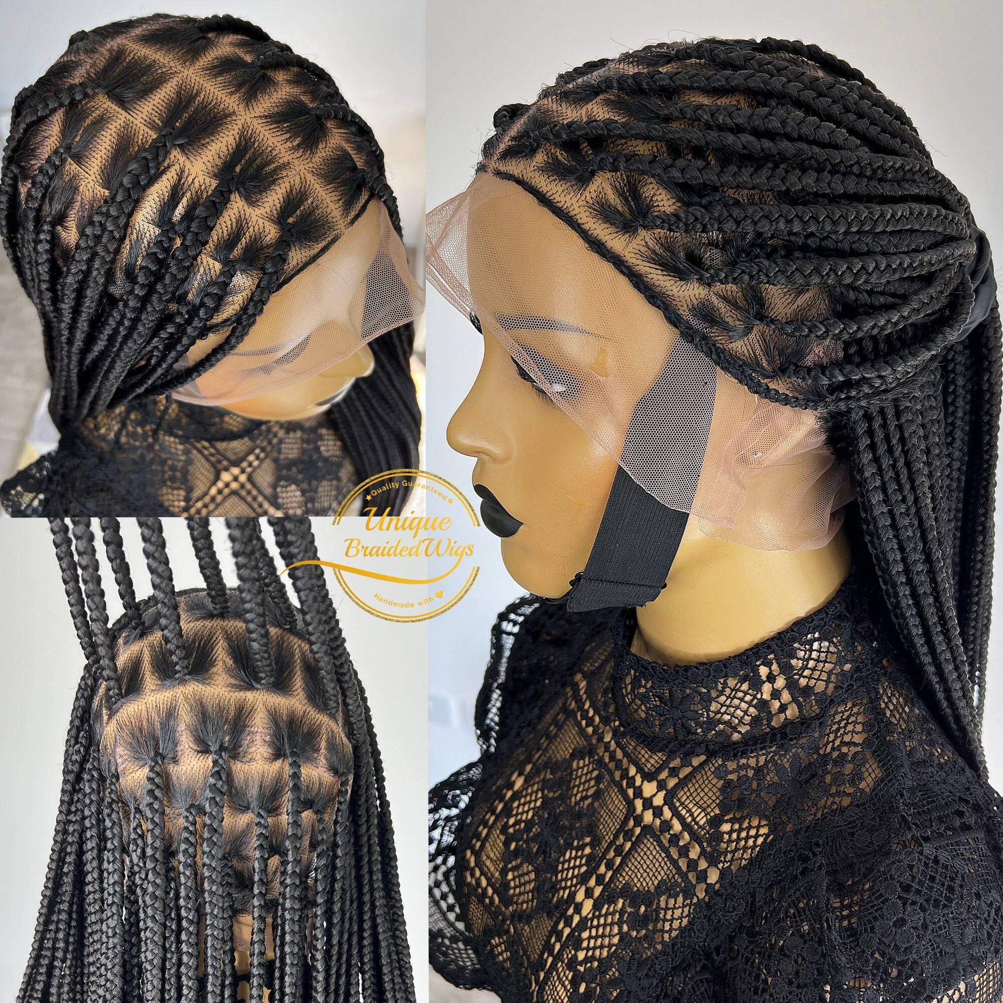 Braided Wigs, Knotless Braids, Box Braids, Braids for Women, Medium ...