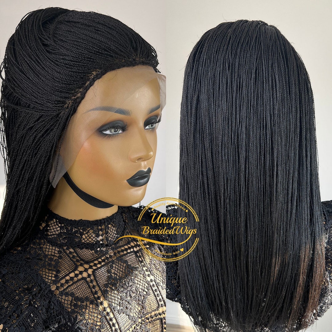Braided Wigs, Senegalese Twists Wig, Braid Wigs for Black Women, Micro ...