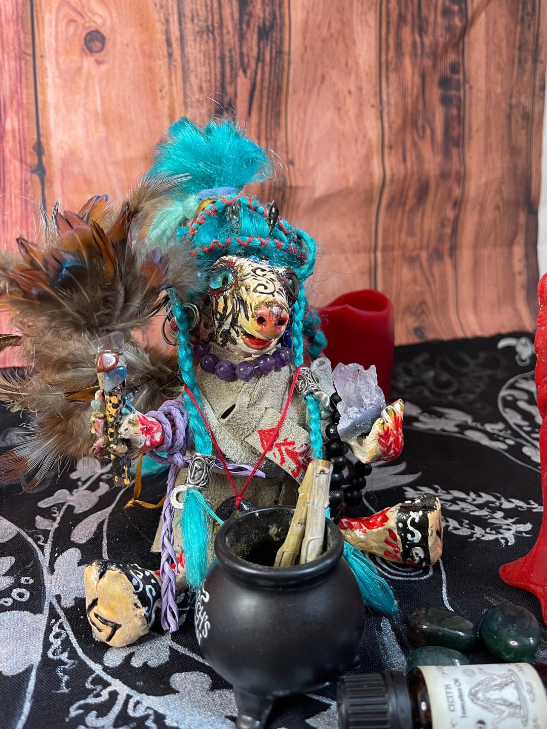 Witches Familiar Doll, Altar Doll, Ritual Doll, Witches Helper ...