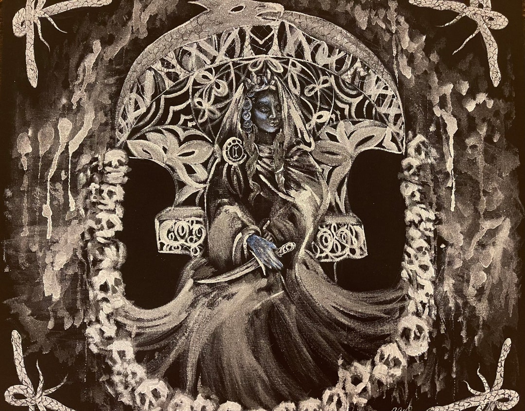 Hel Altar Cloth Norse Goddess Hel Dark Goddess Altar Hel Ritual Hel ...