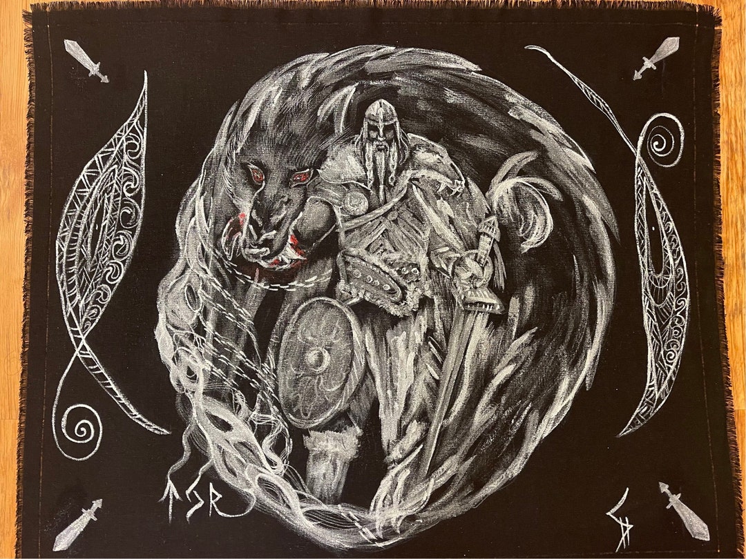 Tyr Altar Cloth | Norse Ritual Supplies | Justice & Protection Decor - Etsy