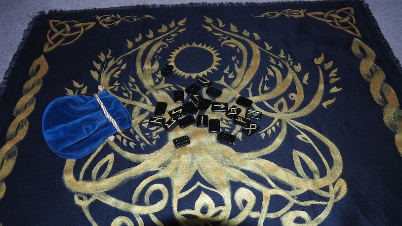 Handpainted Altar Cloth Celtic Treasure Celtic Altar Cloth | Etsy