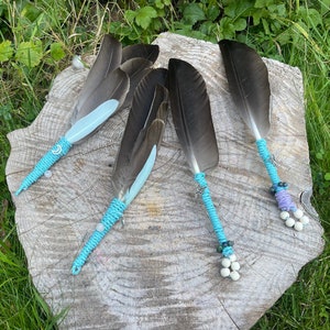 Wild Goose Feather Wand Feather for Smudging Home Cleansing Native ...