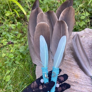 Wild Goose Feather Wand Feather for Smudging Home Cleansing Native ...