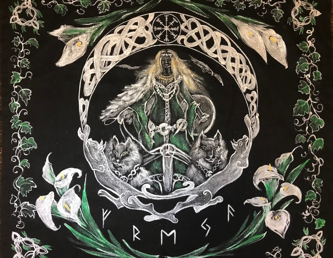 Freya Altar Cloth the Goddess of Love Norse Altar Tarot Cloth Freya ...
