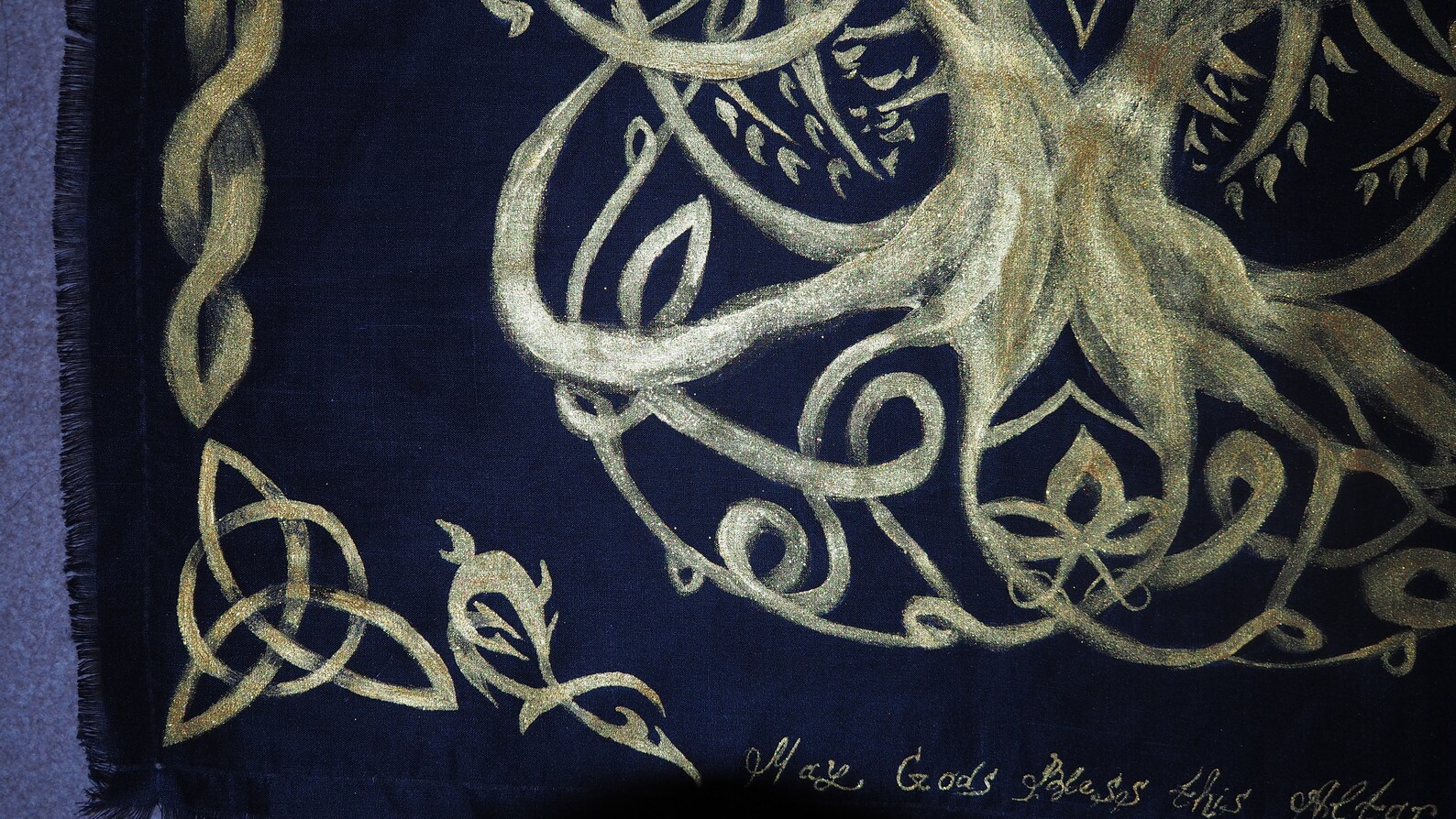 Handpainted Altar Cloth Celtic Treasure Celtic Altar Cloth | Etsy