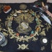 Gaia Altar Cloth,gaia Blessings Altar Cloth, Black and Gold Altar Cloth ...