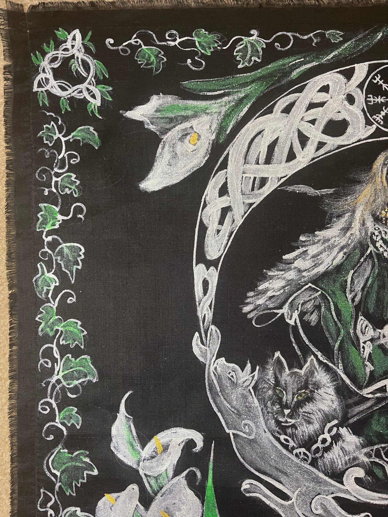 Freya Altar Cloth the Goddess of Love Norse Altar Tarot Cloth Freya ...