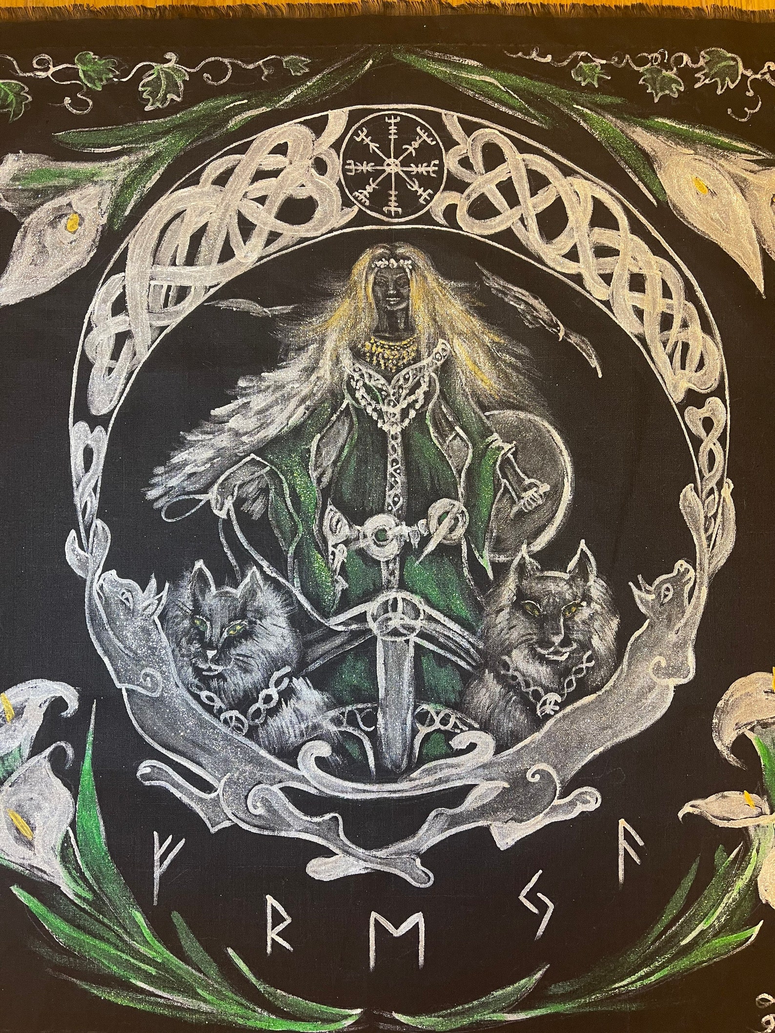 Freya Altar Cloth the Goddess of Love Norse Altar Tarot Cloth Freya ...