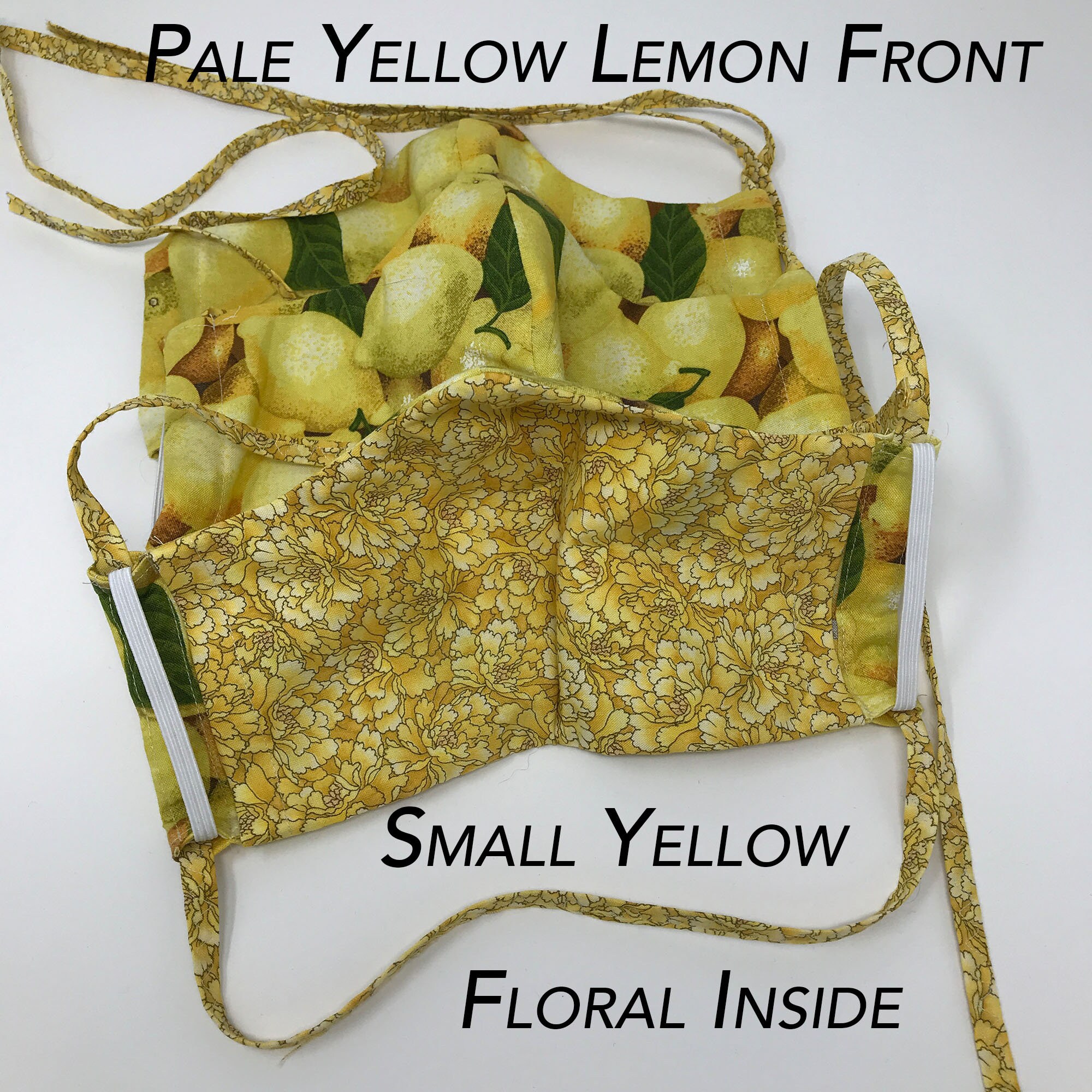 Two-sided Cotton Fabric Face Mask With Filter Pocket, Elastic Loops and ...