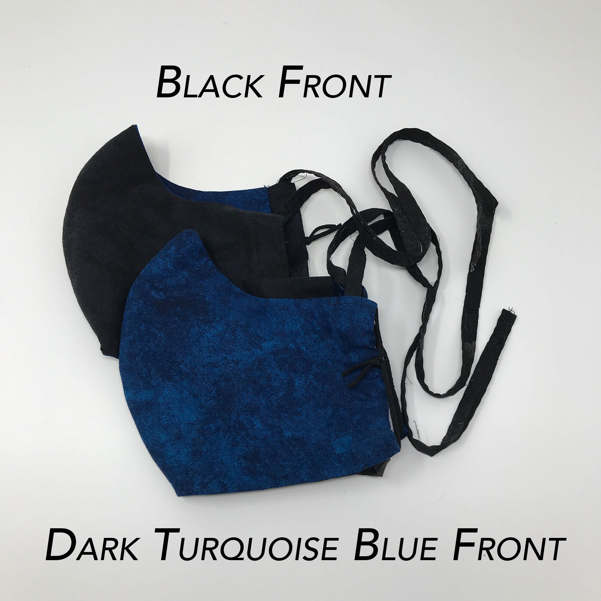 Two-sided Cotton Fabric Face Mask With Filter Pocket, Elastic Loops and ...