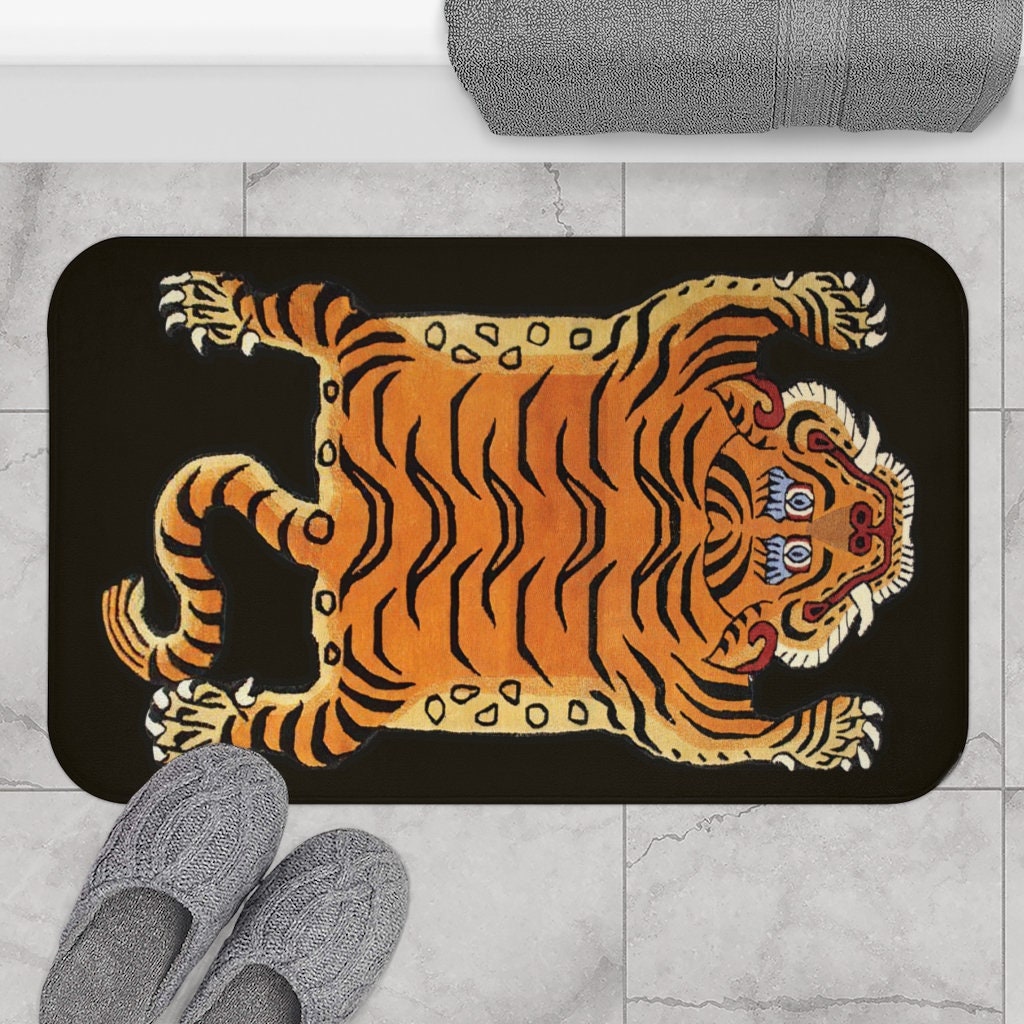 Tibetan Tiger Bath Mat Carpet - Etsy