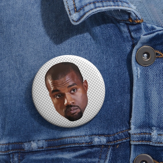 Kanye West Meme Face Pin Buttons Made in USA | Etsy