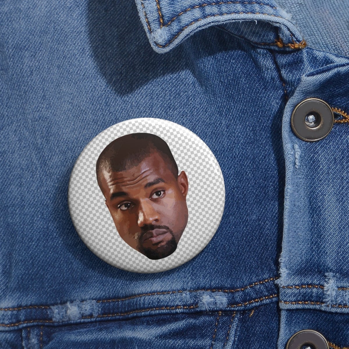 Kanye West Meme Face Pin Buttons Made in USA - Etsy