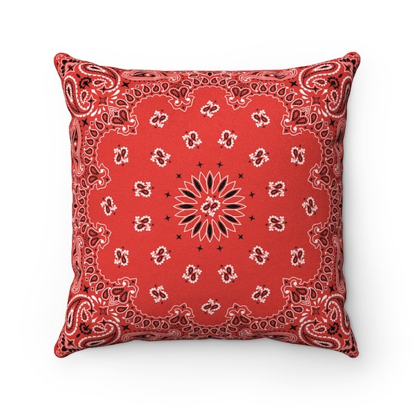 Red Pillow - Etsy