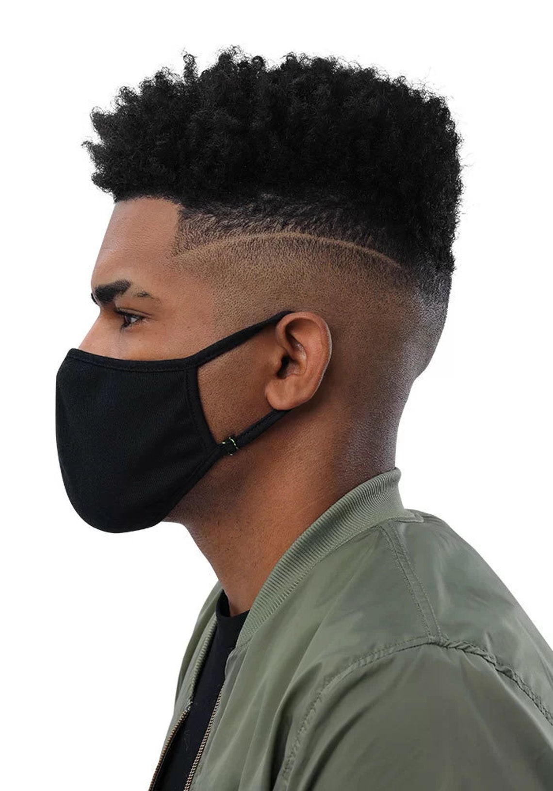 Unisex Ninja Plain Face Mask Black 3-Pack Contains a | Etsy