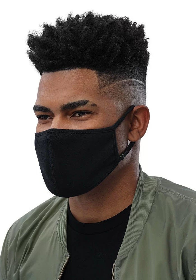 Unisex Ninja Plain Face Mask Black 3-pack Contains a | Etsy
