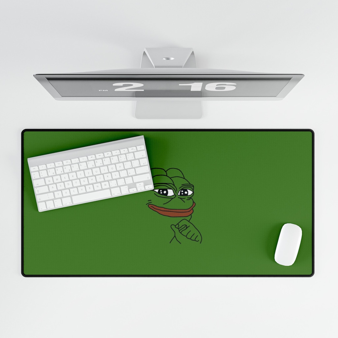 PEPE Frog Meme Desk Mat Mousepad - Etsy